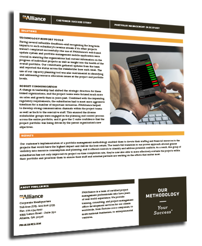 PMAlliance | Portfolio Management Case Study